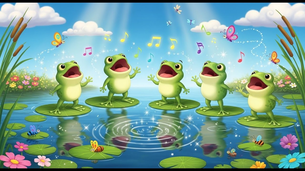 Freddy Frog Learns to Count Sing Along Animated Nursery Rhyme for ...