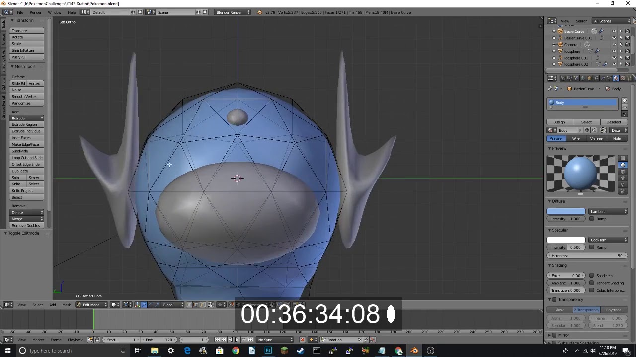 Daily Pokemon Renders - #7 - Dratini - YouTube