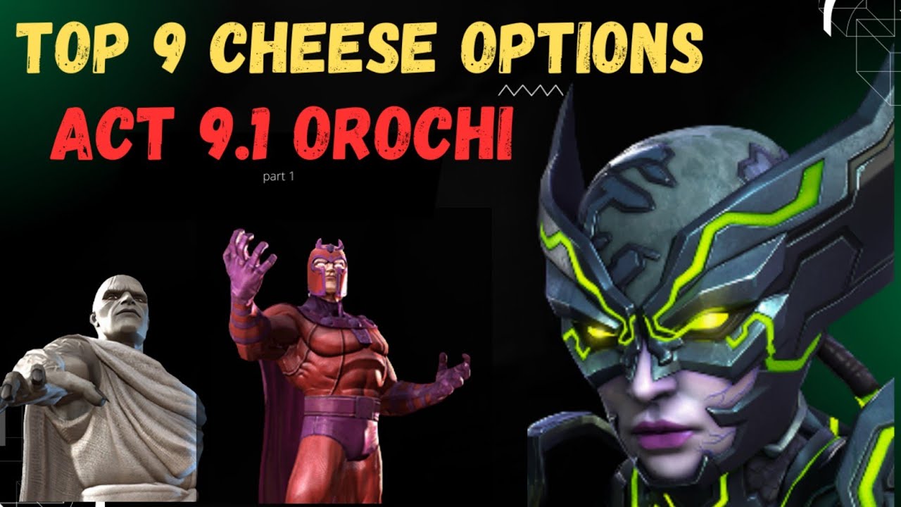 Top 9 Orochi CHEESE Counters |Act 9.1 Final boss| - Marvel Contest of ...