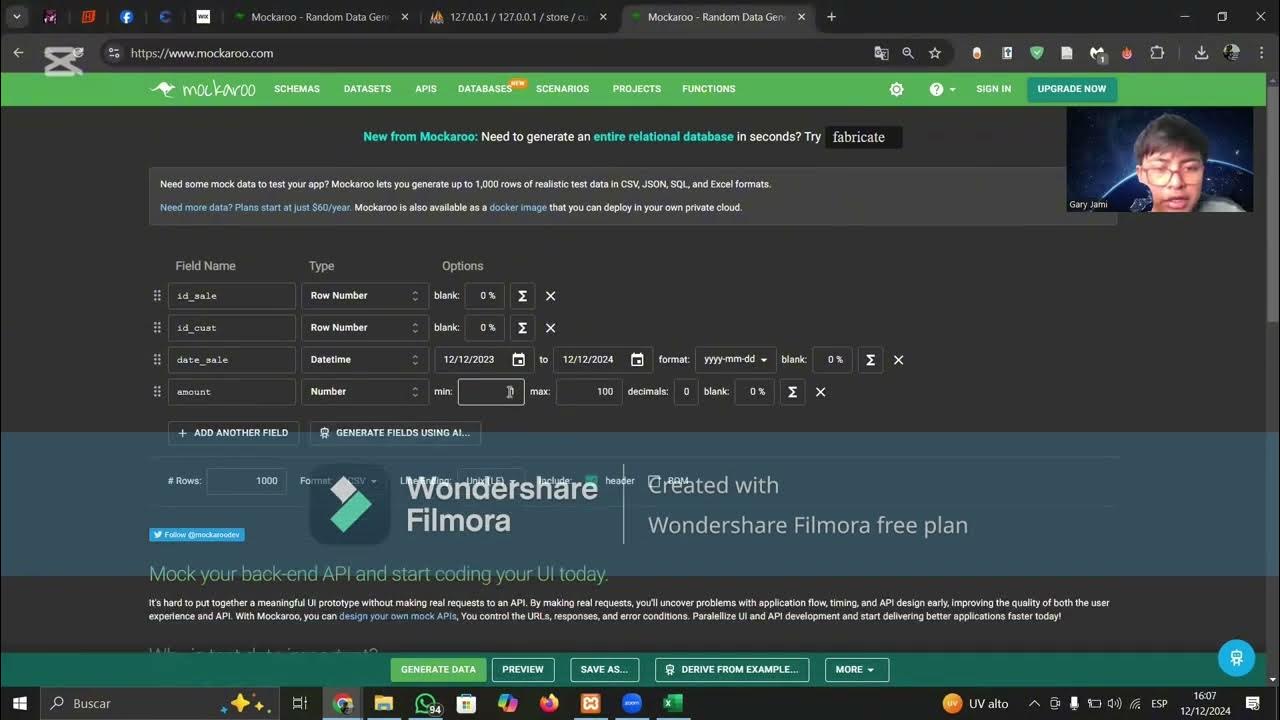 Generate data with mockaroo and generate small dashboard 🤖 - YouTube