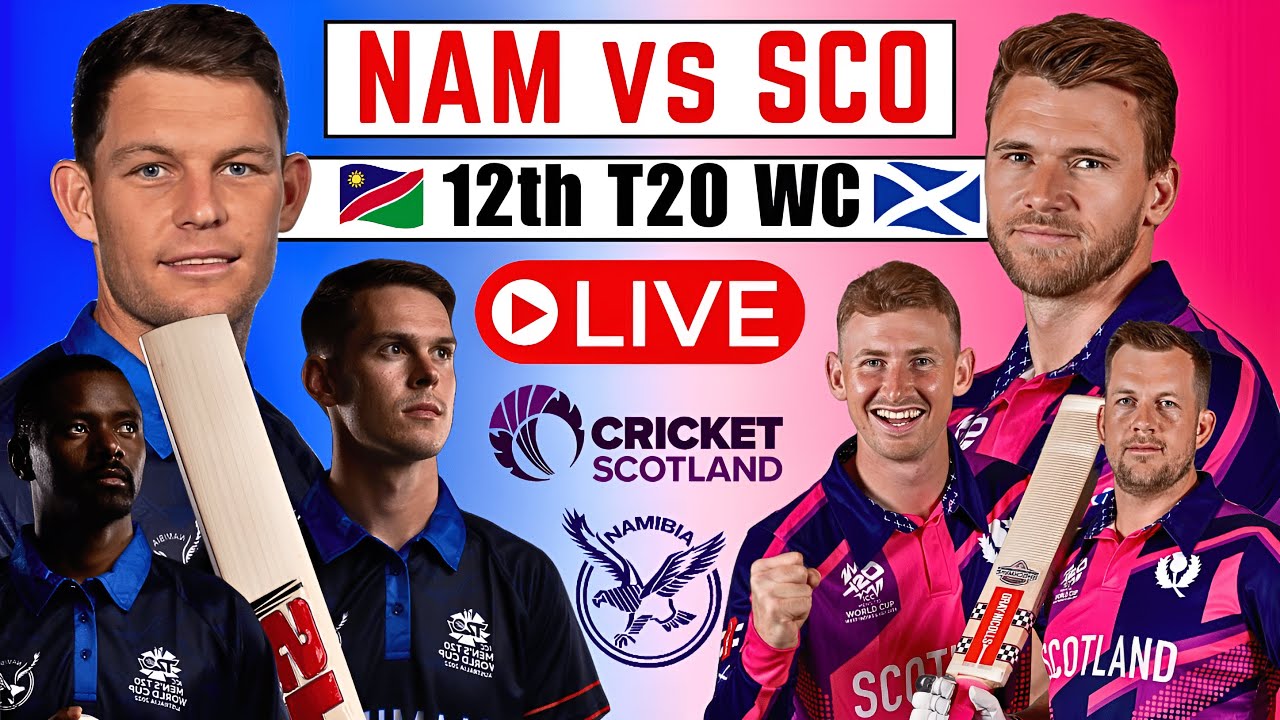 🔴Live: NAM vs SCO Live Match | Namibia VS Scotland | T20 WC 2024 LIVE ...