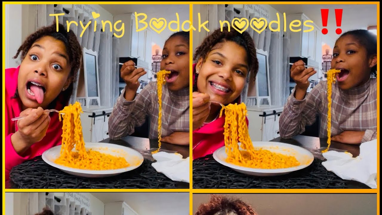 Trying SPICY Korean spicy Bodak noodles ! - YouTube