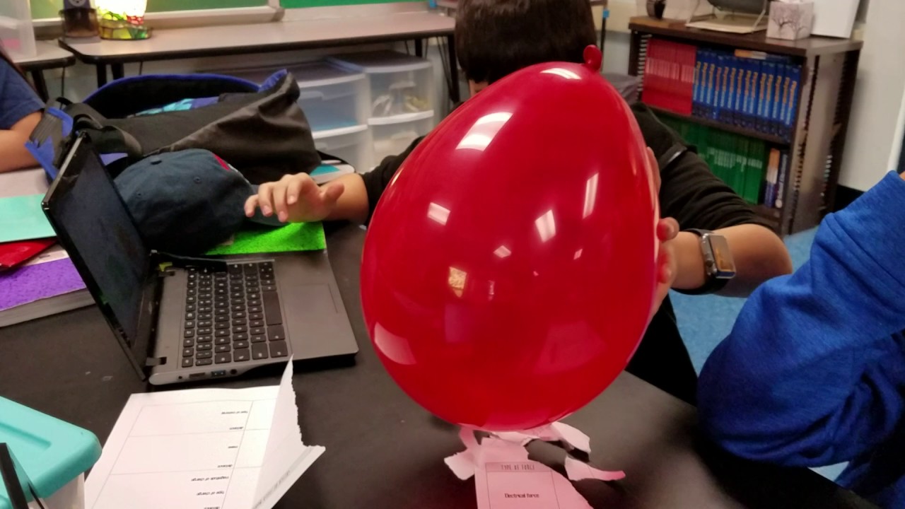 Electrical Fields - Balloon Picks Up Paper - YouTube