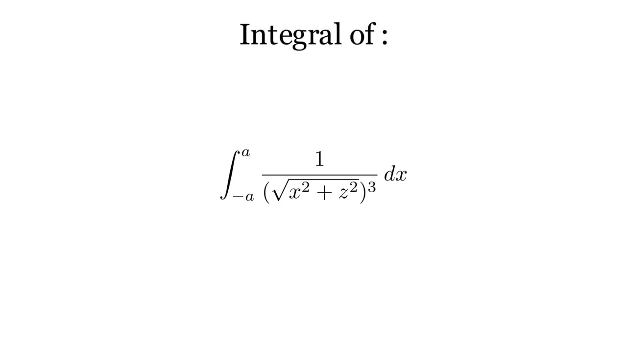 One of the Most Important Integrals You Should Know! - YouTube