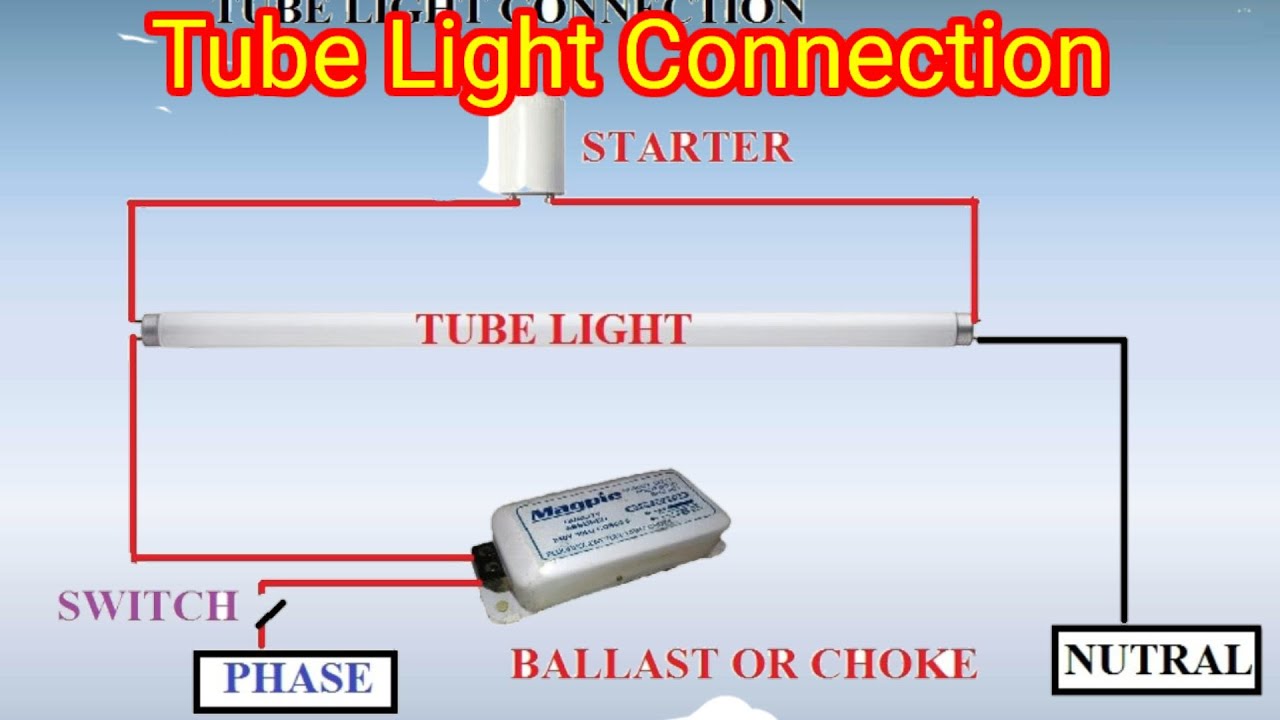 Tube light connection in Tamil - YouTube