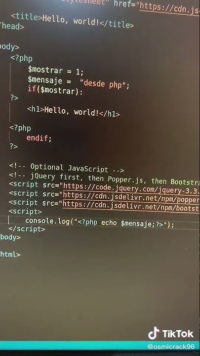 imprimir variable php desde js - YouTube