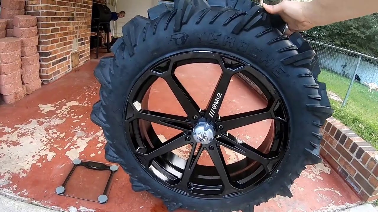 38x9-22 Terache Aztex Final Weight and Install on Pioneer 500! THESE ...