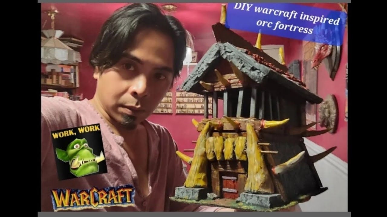 DIY- cheap and easy WARCRAFT inspired orc fort! (D&D, Warcraft, RPG ...