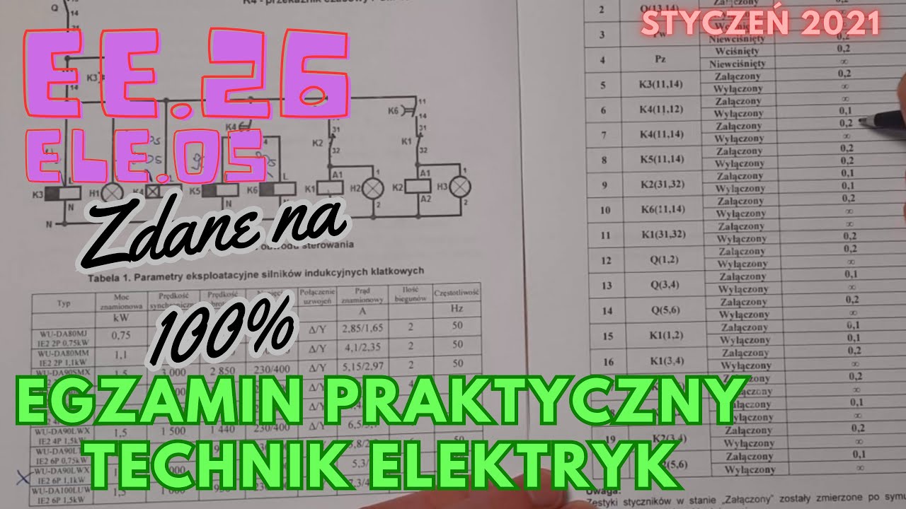 #11 styczeń 2021 omawiam EGZAMIN PRAKTYCZNY technik elektryk EE26 ELE.05 mieszalnik po raz ...