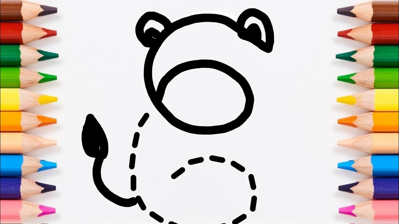 How to draw monkey king easy with Number 66 -How to draw monkey easy ...