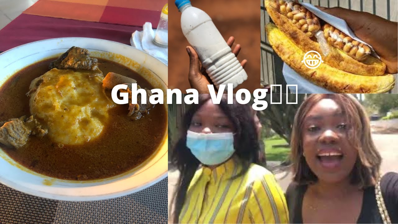 We went to eat a Ghanaian dish!🇬🇭 + a staple Nigerian snack in Ghana ...