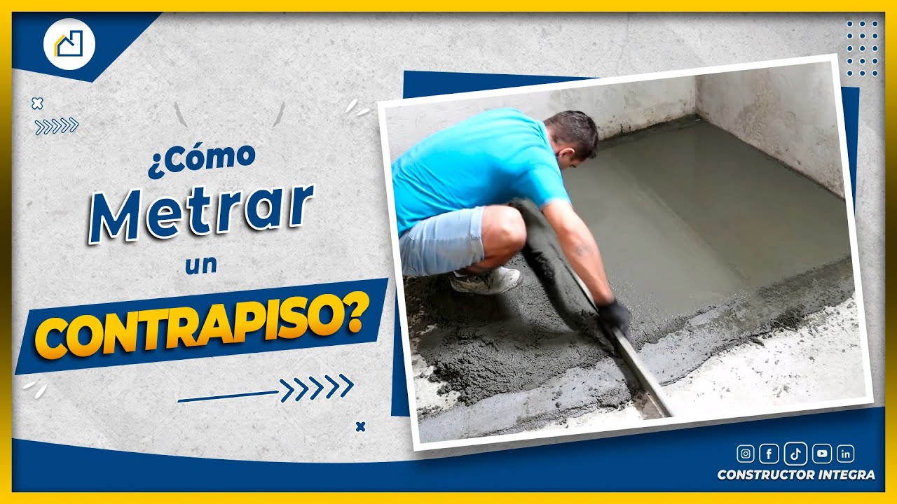 METRADO DE CONTRAPISO , 🤔¿Cómo realizarlo?🤔 - YouTube