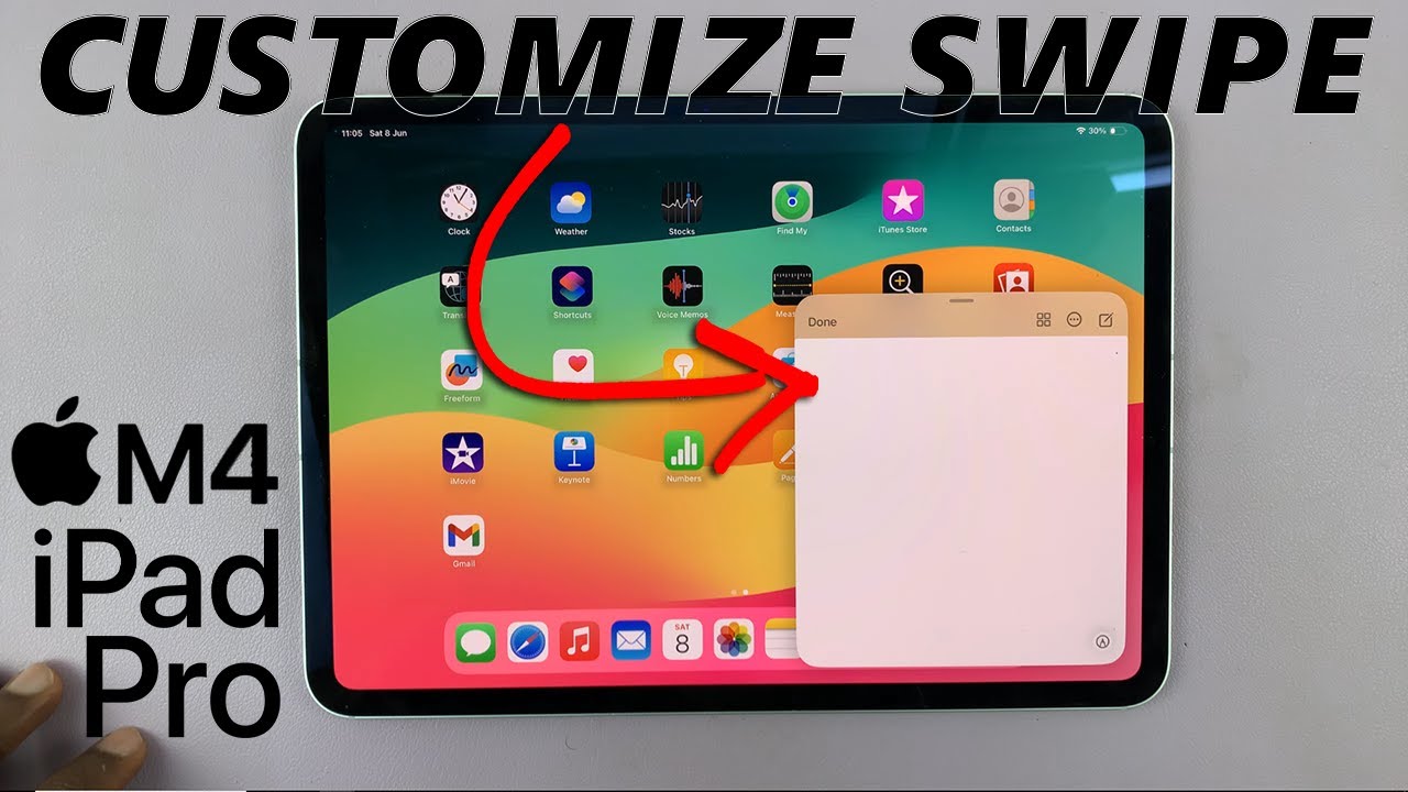 M4 iPad Pro: How To Customize 'Swipe Finger From Corner' Gesture - YouTube