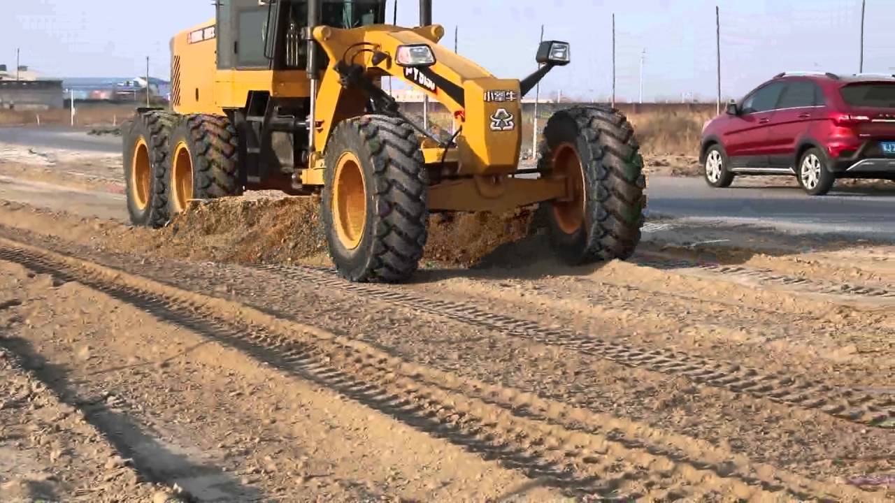 Road Constuction Machine Motor Grader niveleuse PY9130 130HP motor ...
