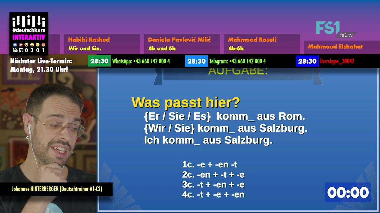 DeutschkursINTERAKTIV | Episode 8 | FS1 - YouTube