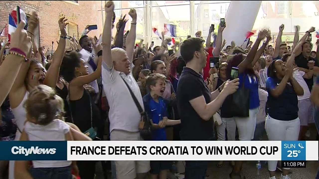 French community reacts to World Cup Win - YouTube