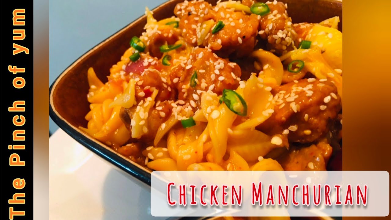 Chicken Manchurian Macroni recipe by The Pinch of yum - YouTube