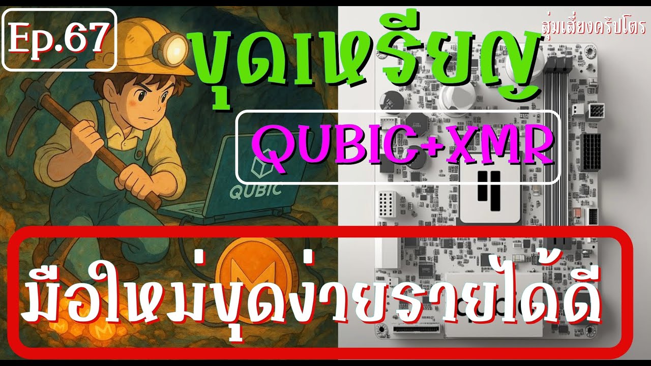 Ep 67 คลิปขุดเหรียญQubic+XMR สำหรับมือใหม่หัดขุด ง่ายมากให้ผลตอบแทนดีใครๆก็ขุดได้#สุ่มเสี่ยงคริป ...