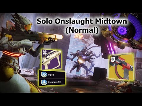 Solo Onslaught Wave 50 Midtown (Normal) - Solar Warlock [Destiny 2 ...