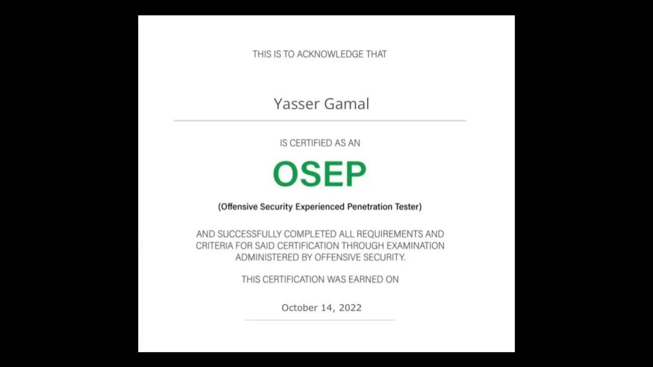 OSEP Info and Exam Tips - Arabic - YouTube