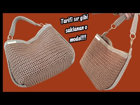 Herkesin Tarifini Sır Gibi Sakladığı O Çanta Modeli💖 Makrome İpten Çanta Yapımı ✨