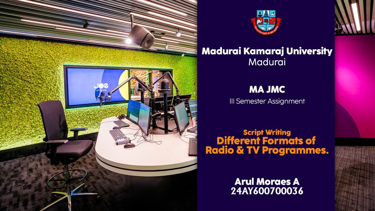 Different formats of Radio & TV Programmes - Script Writing - YouTube