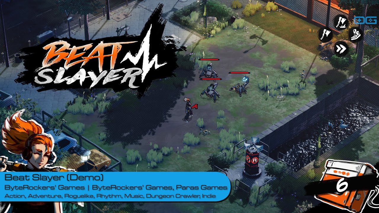 Beat Slayer: Mia's Musical Melee Against Machines (Demo Gameplay) - YouTube