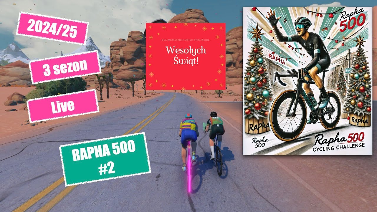 Zwift LIVE Rapha 500 #2 - YouTube