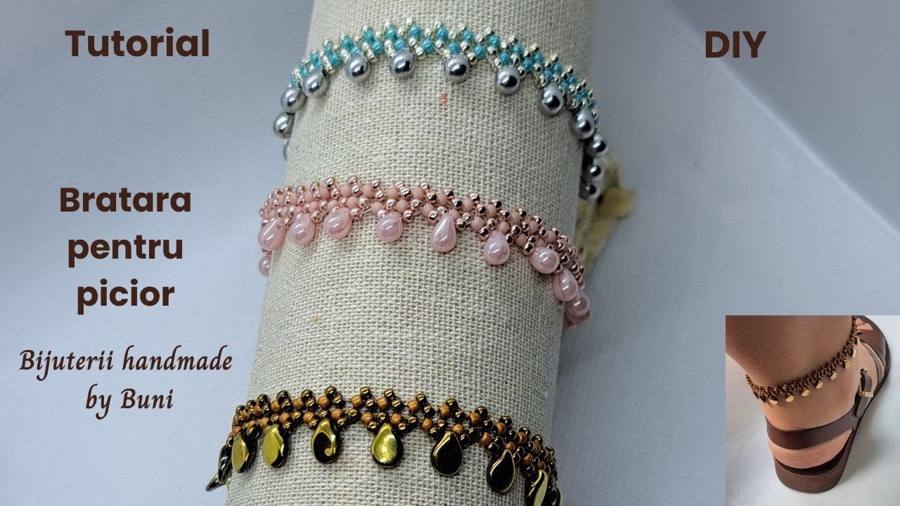 Tutorial Bratara de Picior - DIY Anklet Bracelet - YouTube