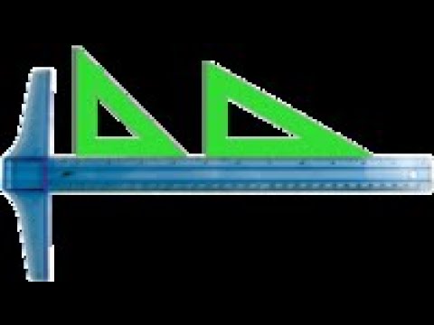 USE OF TEE SQUARE AND SET SQUARE - YouTube