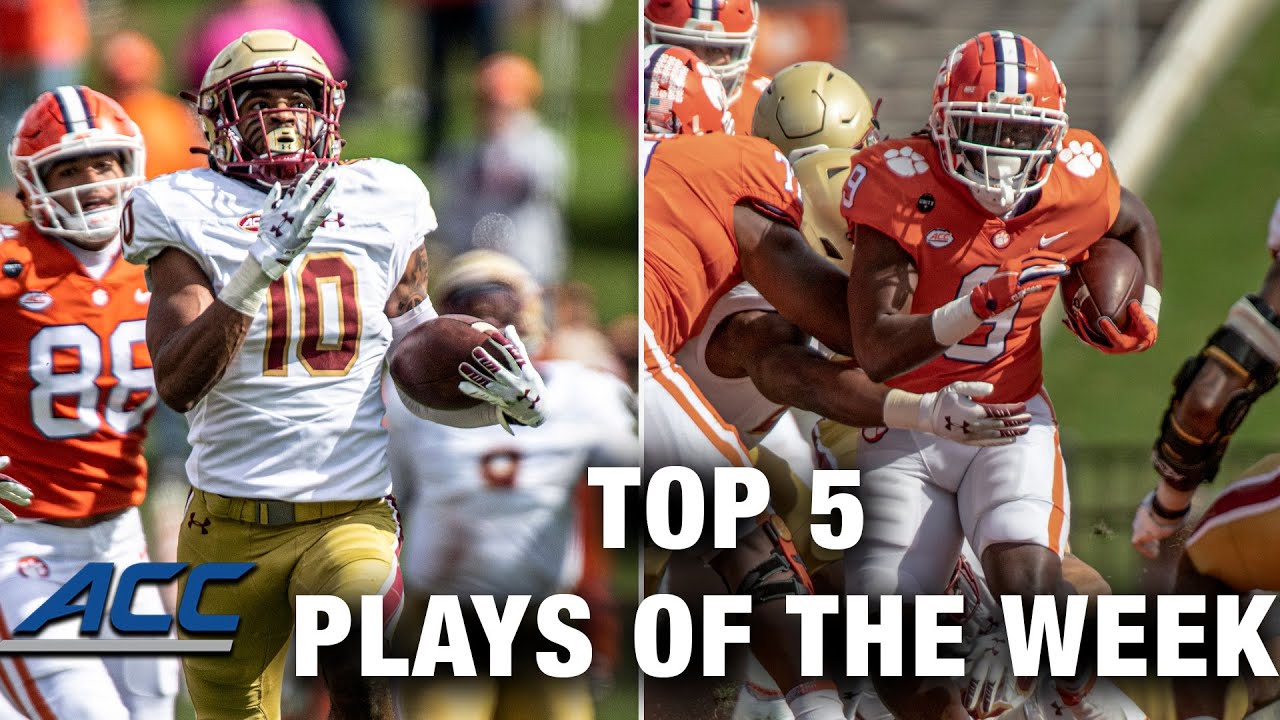 2020 ACC Football Top 5 Plays Of The Week: Week 8 - YouTube