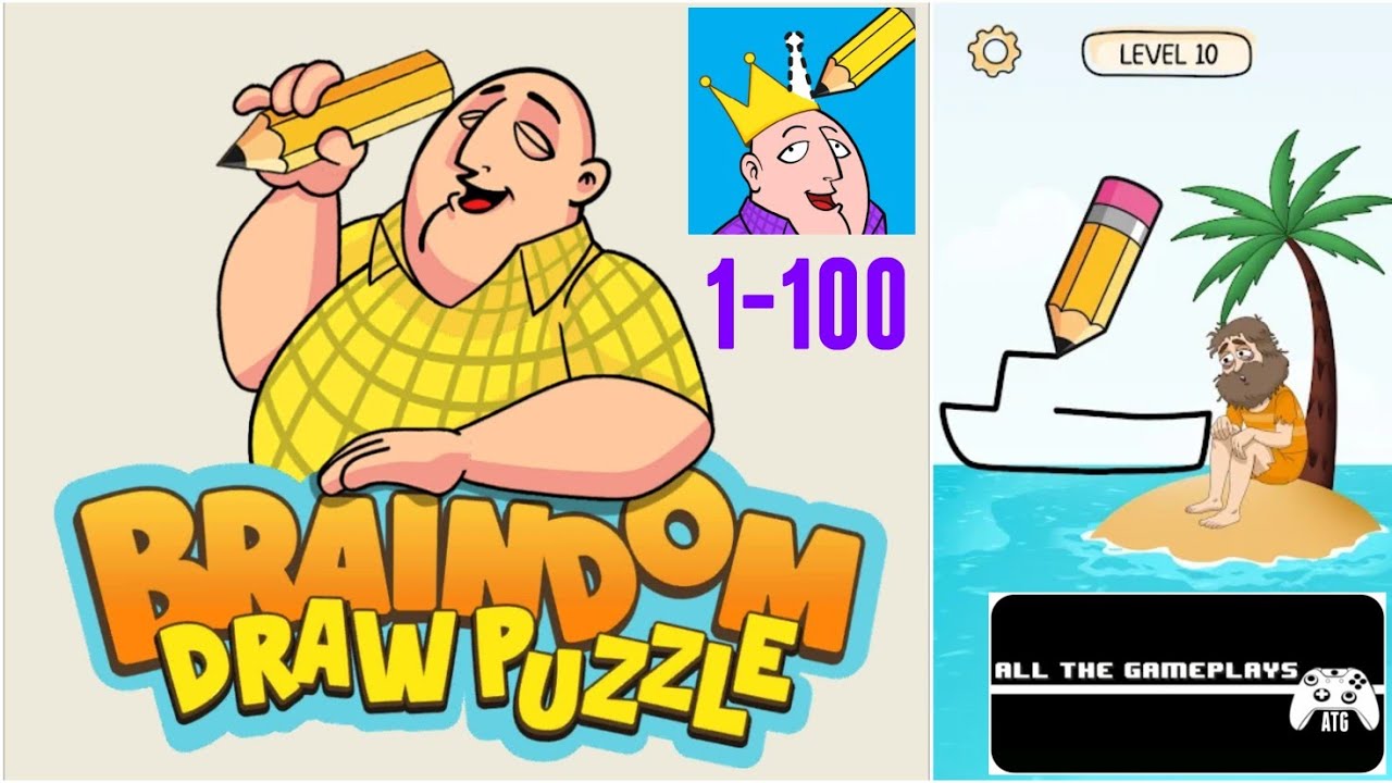 Braindom Draw Puzzle: Sketch | Levels 1-100 (ATG) Android, iOS Gameplay ...