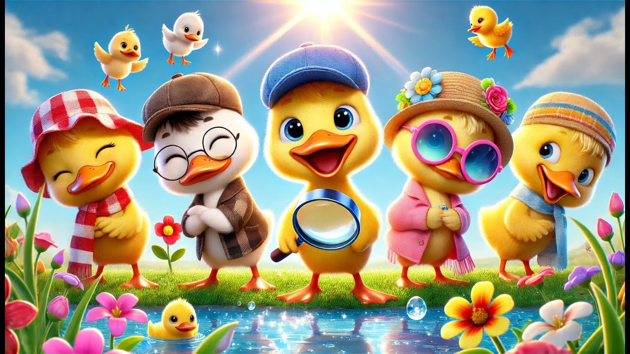 Five Little Ducks Waddle Home 🦆💛 | Fun Counting Song | Sing & Learn ...