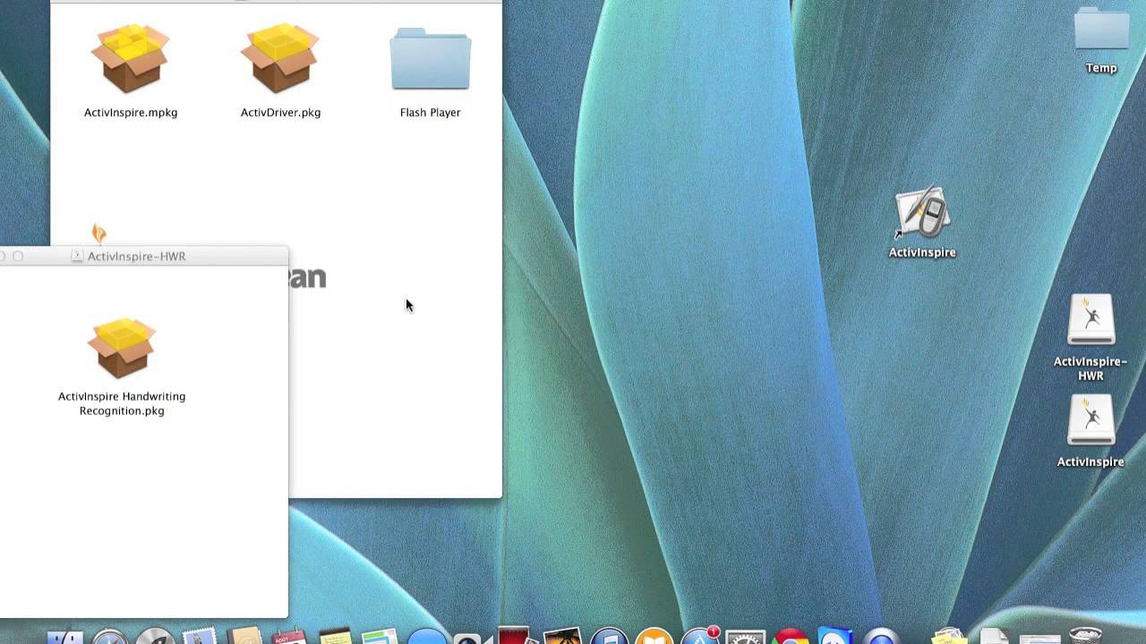 Installation complète d'Activinspire 2.0 MAC Maverick - YouTube