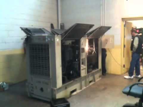 First time running MEP007B government surplus generator set - YouTube