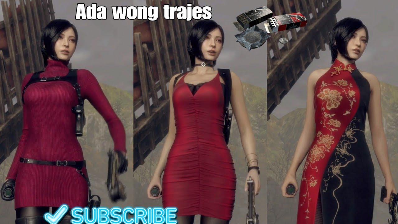 Resident evil 4 remake ada wong trajes - YouTube