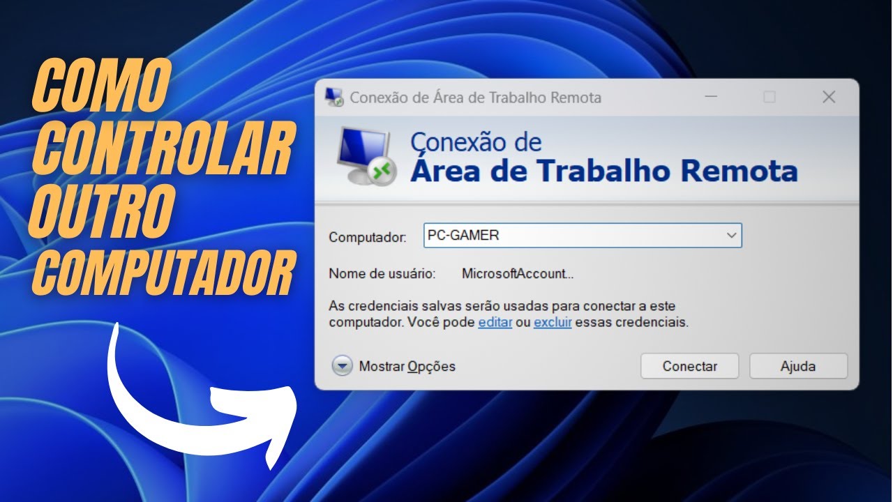 Como Controlar outro Computador com a Área de Trabalho Remota do ...