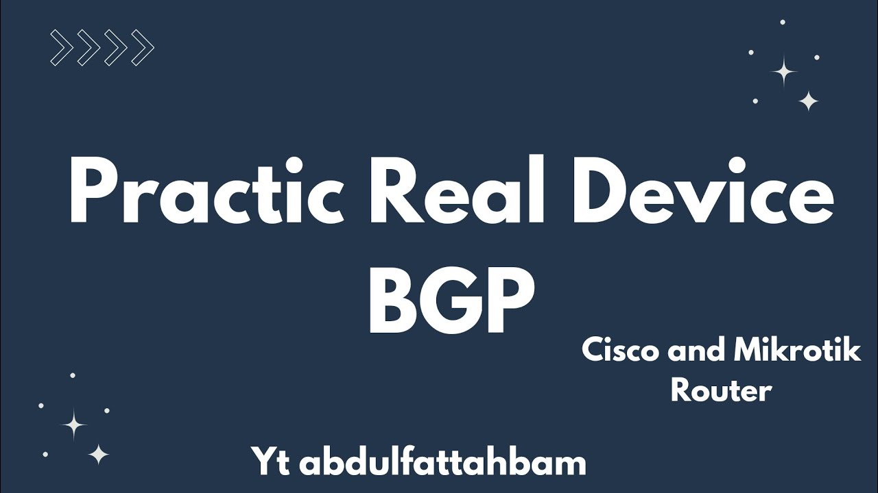 ROUTING BGP REAL DEVICE ROUTER CISCO AND MIKROTIK - YouTube