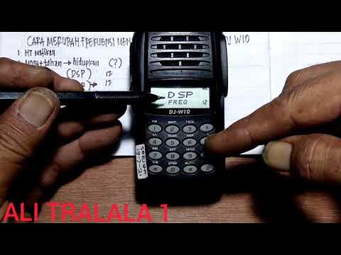 Cara merubah frekuensi ke mode chanel Ht Alinco DJ W10 @alitralala1460 - YouTube