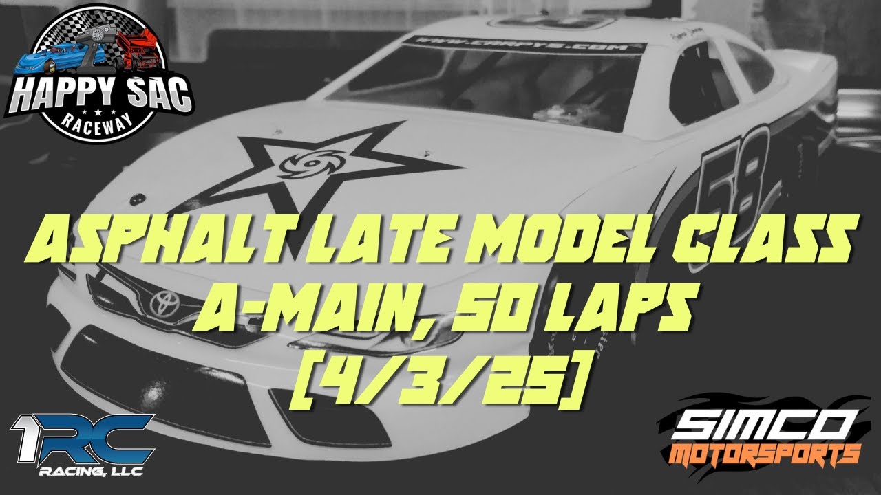 Happy Sac Raceway (Tuscaloosa) - 4/3/25 - 1RC Racing - Asphalt Late ...