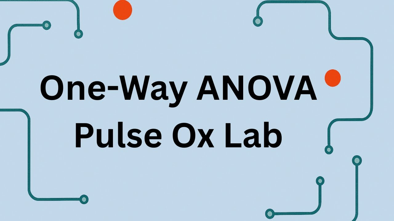 Post Lab: Pulse Ox (One-Way ANOVA) - YouTube