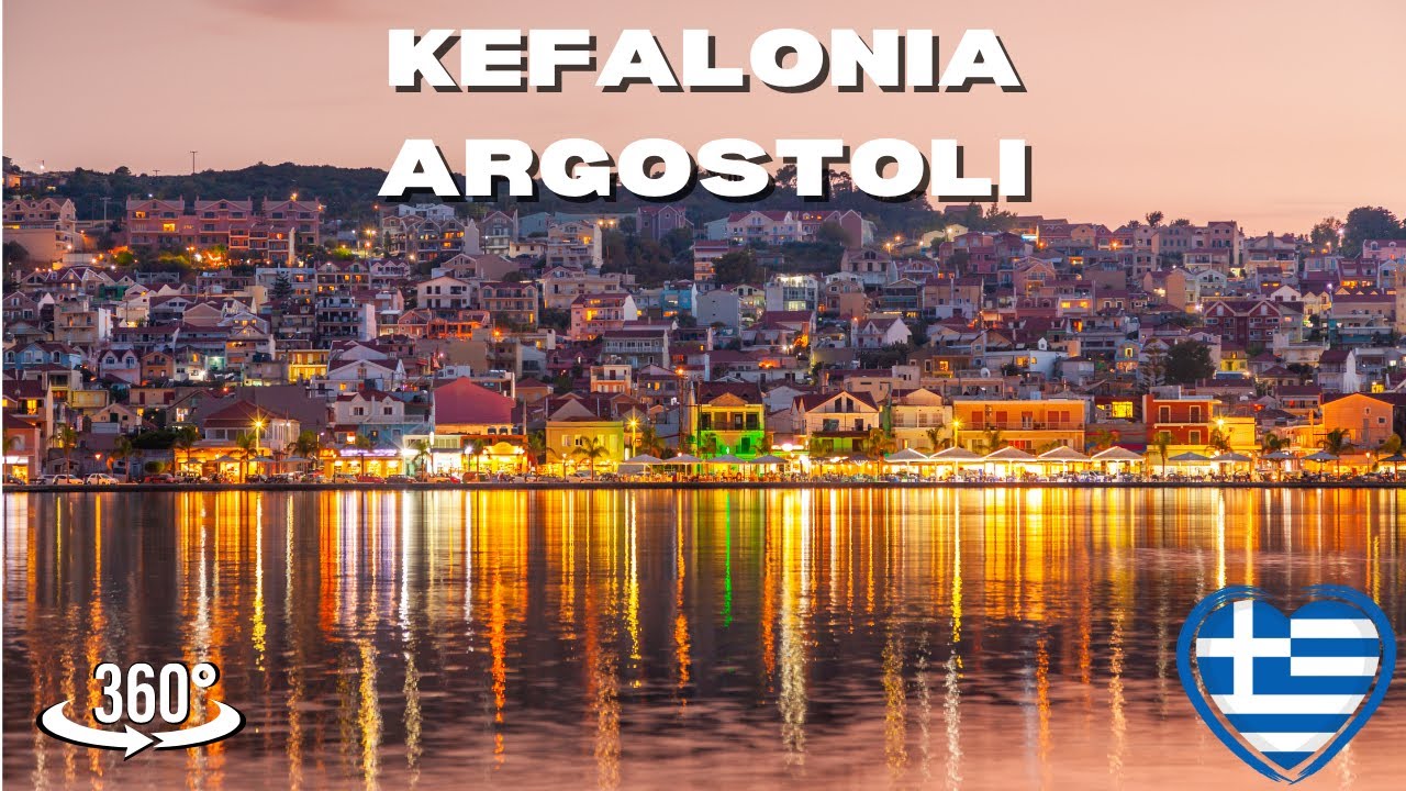 Discover Cephalonia, Greece Island in VR 360 Argostoli City Center 1 ...