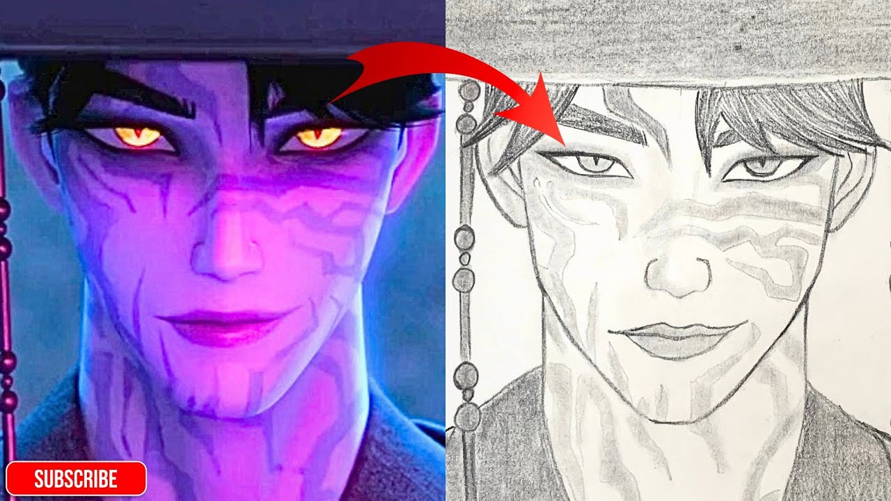 How To Draw JINU From Kpop Demons Hunters - YouTube