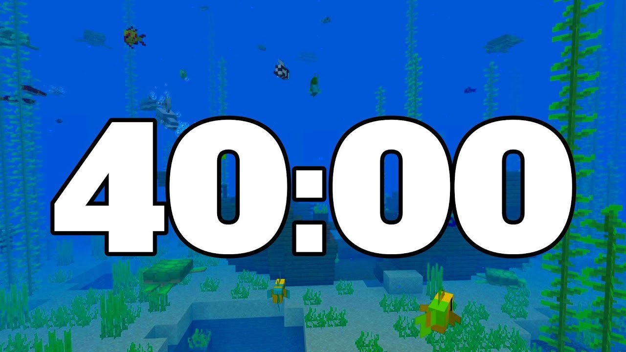 40 MINUTE TIMER. MINECRAFT TIMER. - YouTube