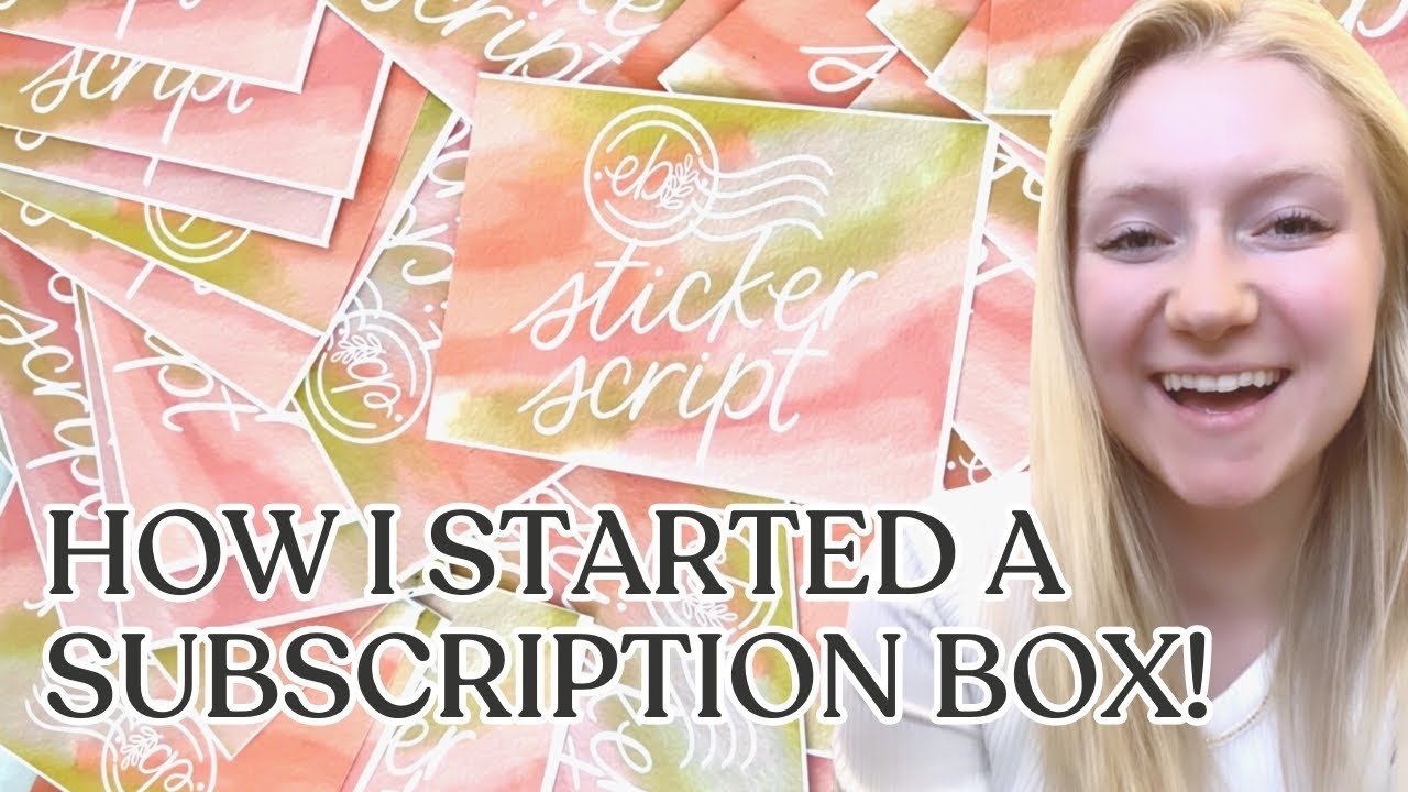 Small Business Vlog: How I started my own sticker subscription - YouTube