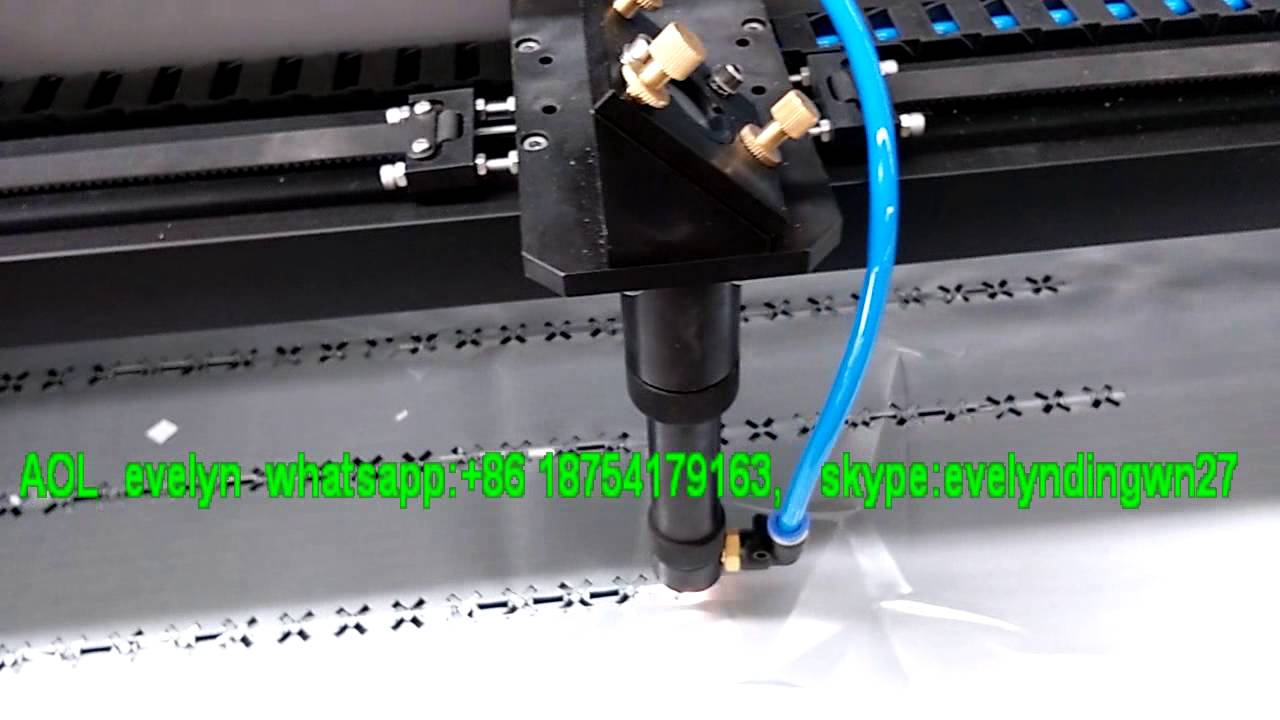 Polyester fabric laser cutting machine---Jinan AOL laser factory - YouTube