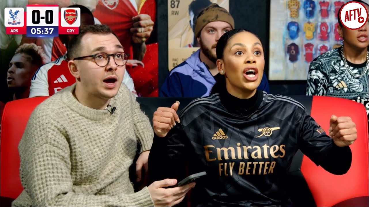 AFTV react to Jesus 1st goal, Palace 0-1 Arsenal - YouTube