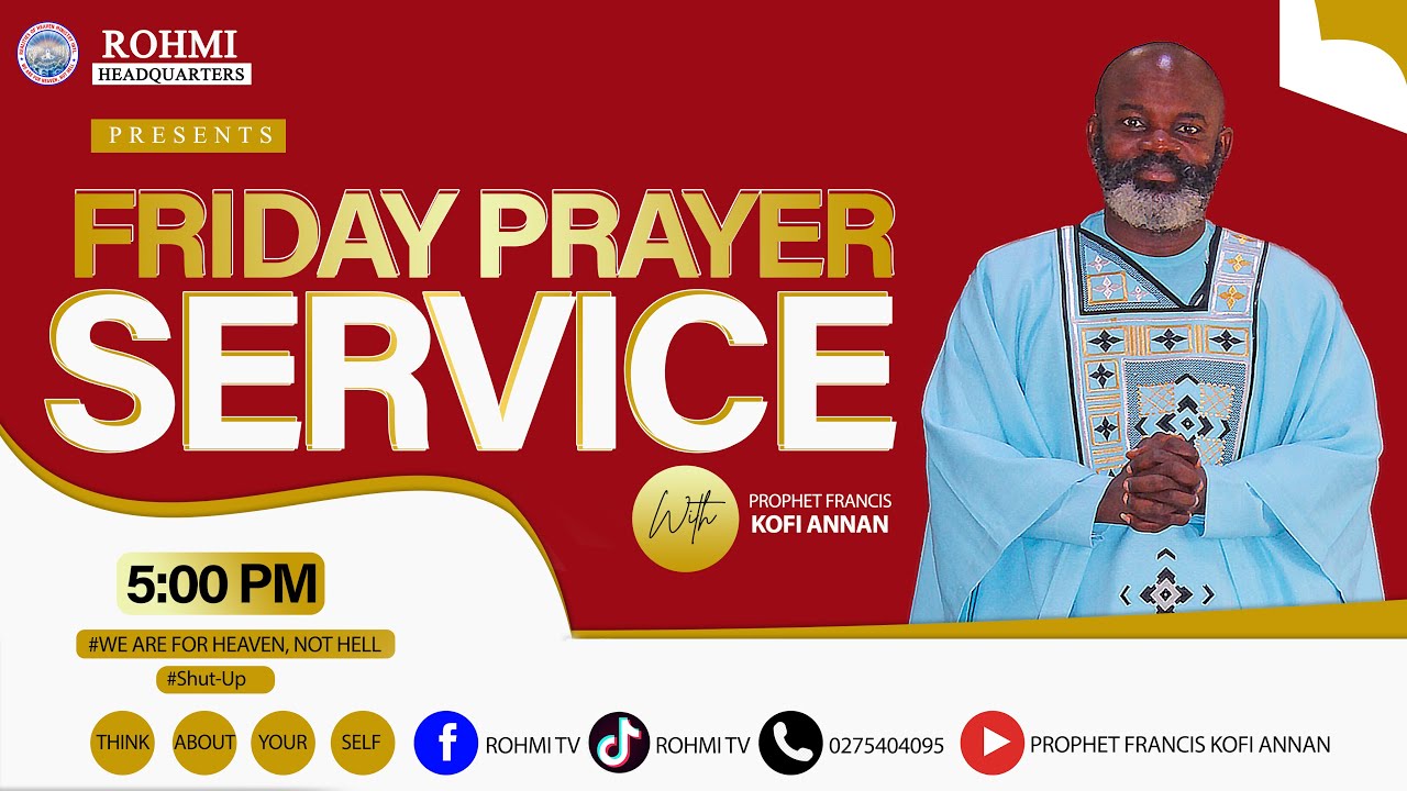 FRIDAY PRAYER SERVICE LIVE || 22ND MARCH 2024 - YouTube