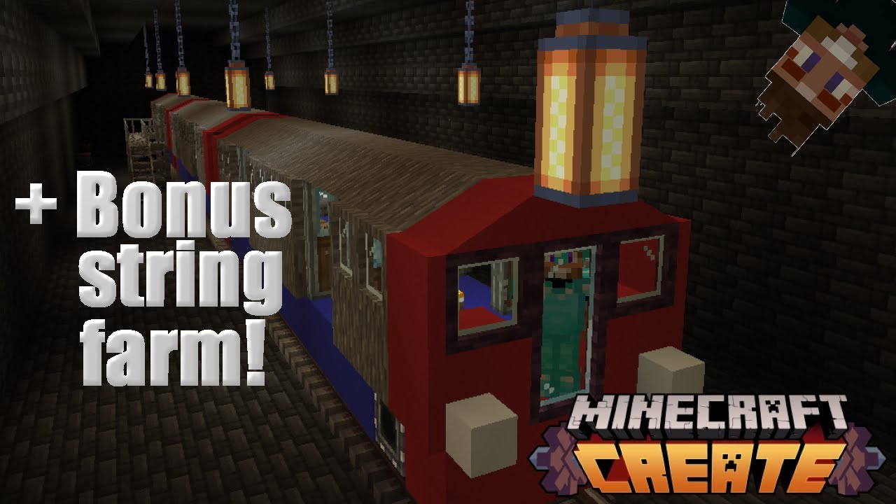 I made a METRO TRAIN DEPOT in Minecraft Create Mod - YouTube