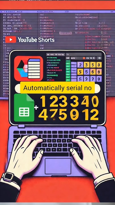 Automatically generated serial number in Google sheets and excel - YouTube